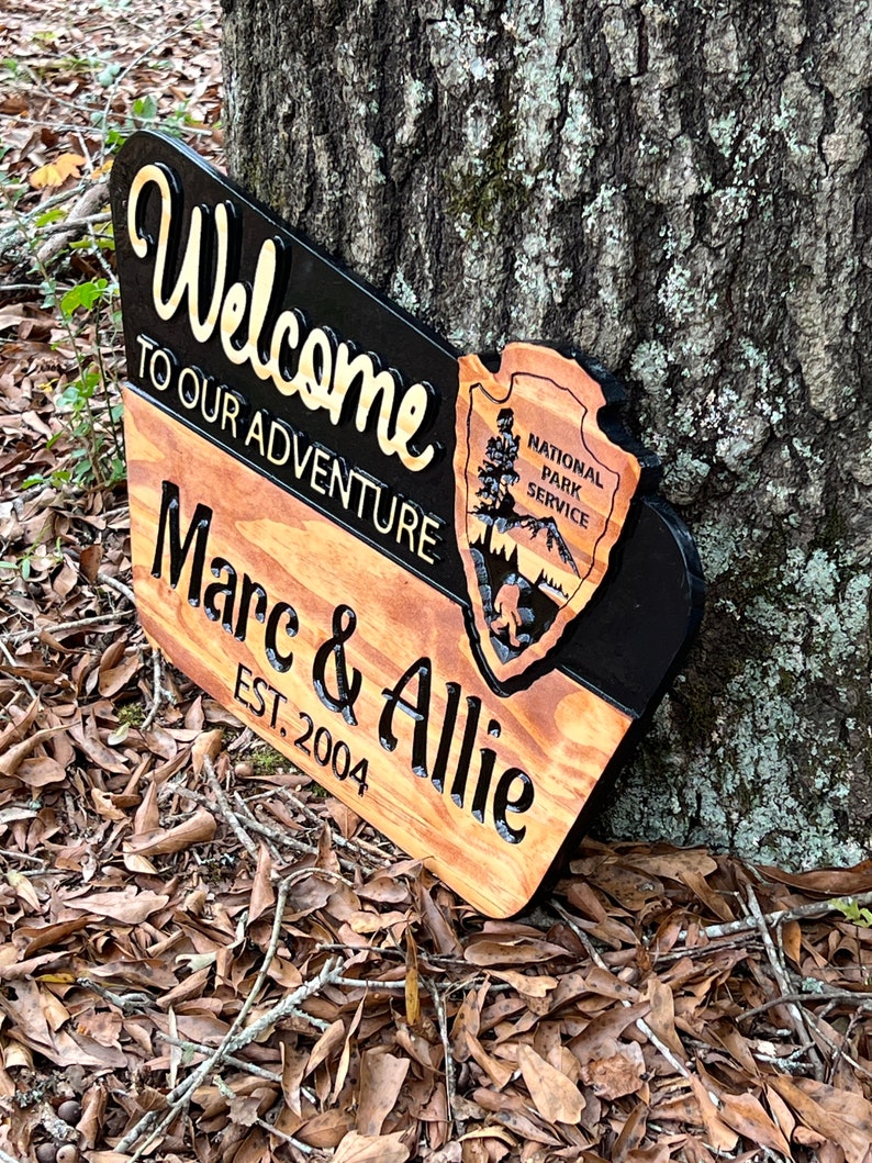 National Park Sign, RV Sign, Camp Sign, Camper Sign, Campground Sign ...