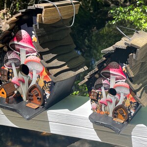 BIRDHOUSE, Funky Birdhouse, Mushroom Birdhouse, Unique Birdhouse, Large ...