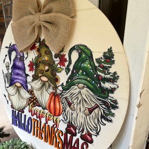 Happy Hallothanksmas Sign, Merry Christmas Happy Hallothanksmas Sign ...
