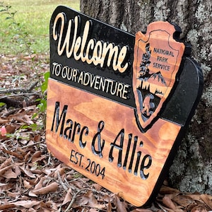 National Park Sign, RV Sign, Camp Sign, Camper Sign, Campground Sign ...