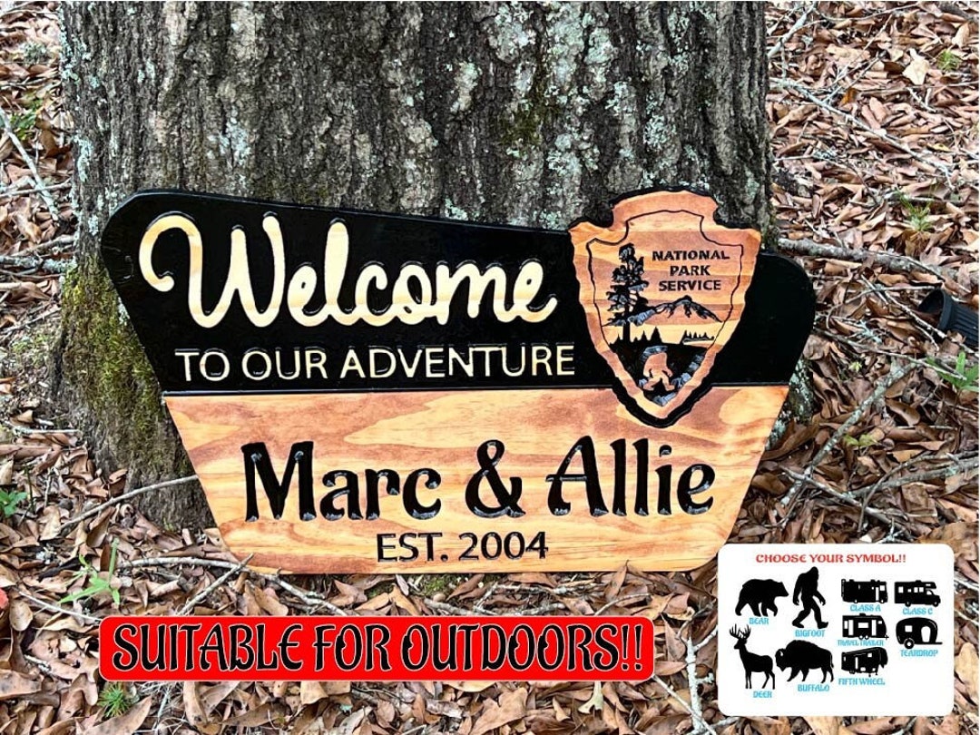 National Park Sign, RV Sign, Camp Sign, Camper Sign, Campground Sign ...