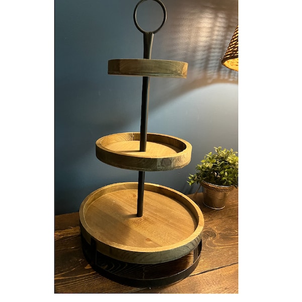 Round Tiered Display Table - Etsy