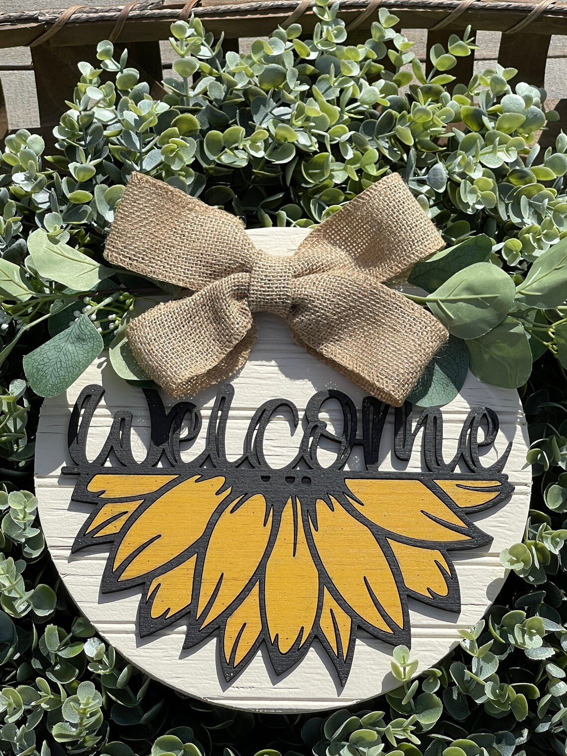 Sunflower Welcome Sign, Sunflower Sign, Sunflower Decor, Sunflower ...