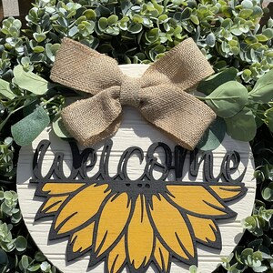 Sunflower Welcome Sign, Sunflower Sign, Sunflower Decor, Sunflower ...