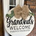 Grandkids Welcome Sign, Funny Grandparents Sign, Grandparents Door Sign ...