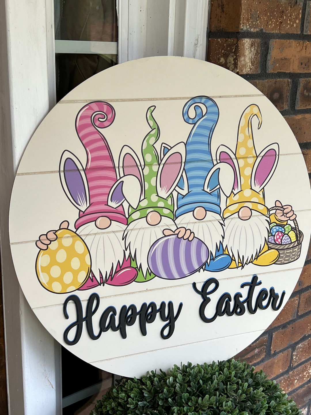 Easter Sign, Easter Door Sign, Easter Decor, Easter Gnome Sign, Easter ...