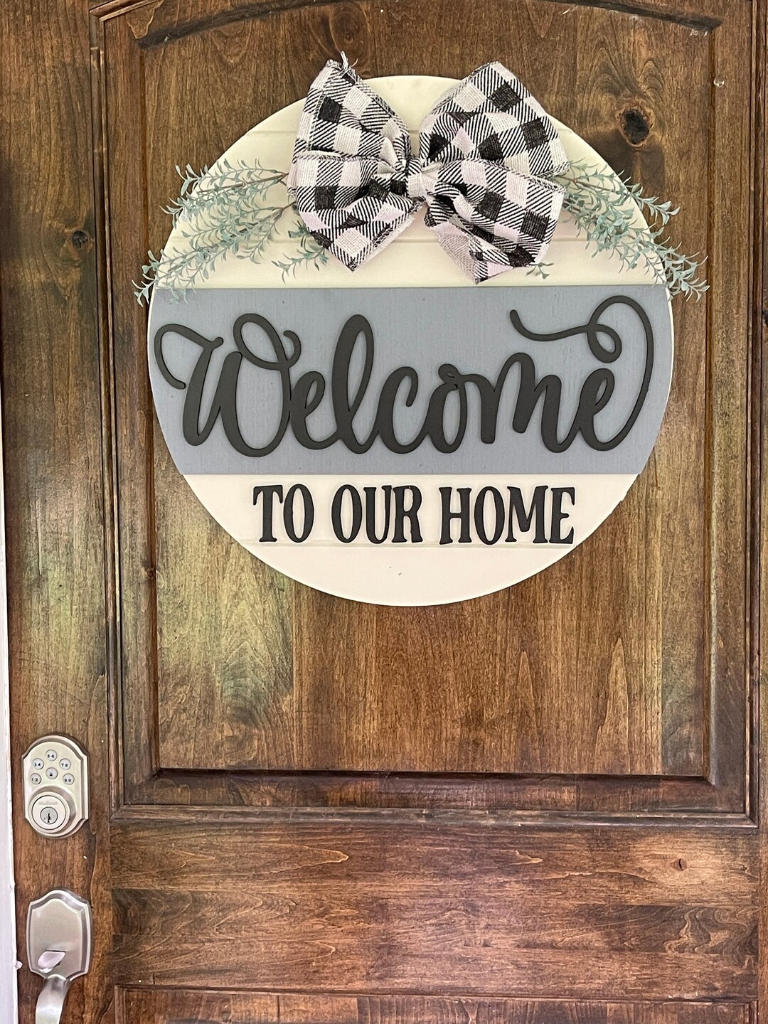 Front Door Decor, Welcome Door Hanger, Front Door Welcome Sign, Shiplap ...
