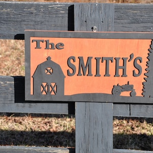 Personalized Farm Sign, Tractor Sign, Barn Sign, Gift for Farmer ...