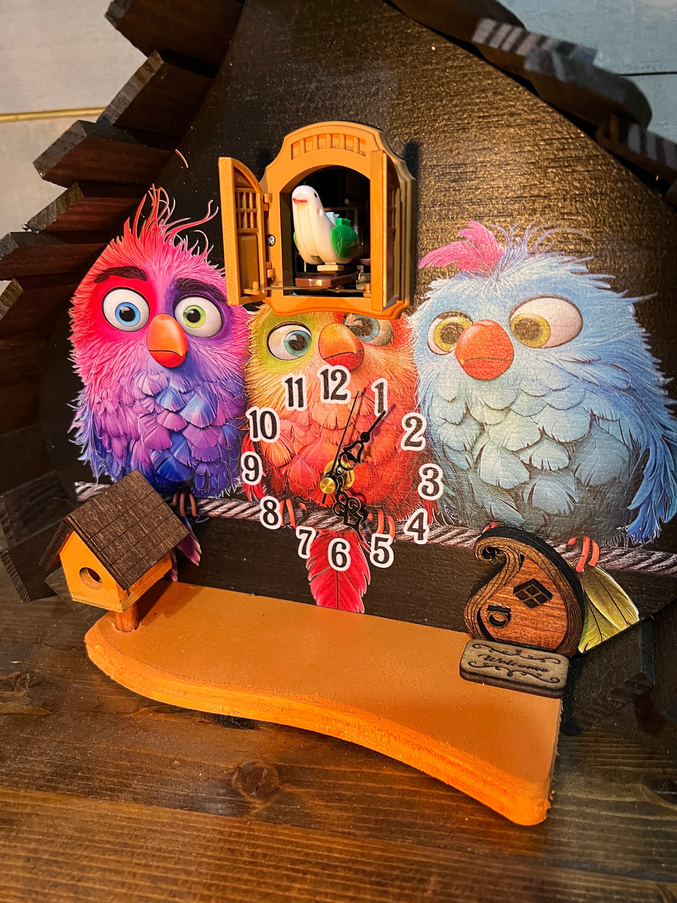 Cuckoo Clock, Unique Cuckoo Clock, Tree of Life Decor, Clock, Unique ...
