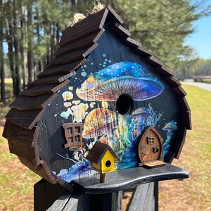 BIRDHOUSE, Funky Birdhouse, Crooked Birdhouse, Unique Birdhouse, Large ...