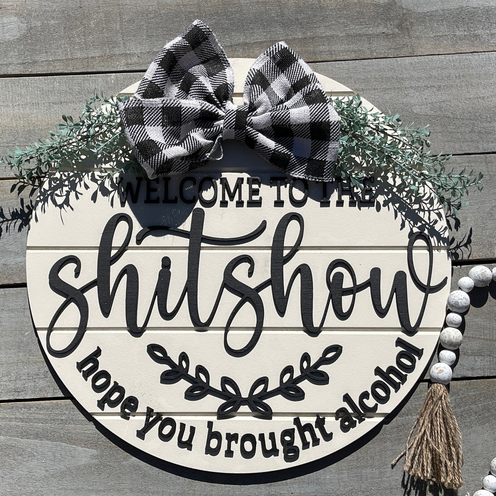 Funny Door Sign/ Shitshow Sign/ Door Decor/ Door Sign/ Funny - Etsy