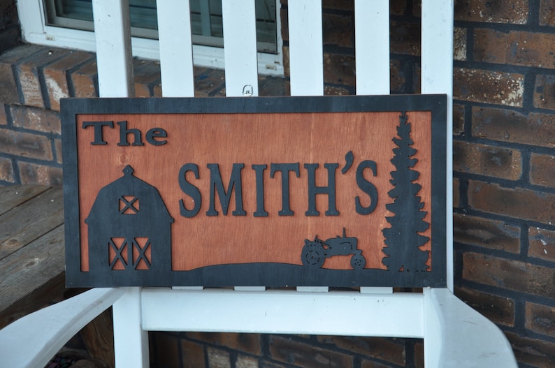 Personalized Farm Sign Tractor Sign Barn Sign Gift for - Etsy