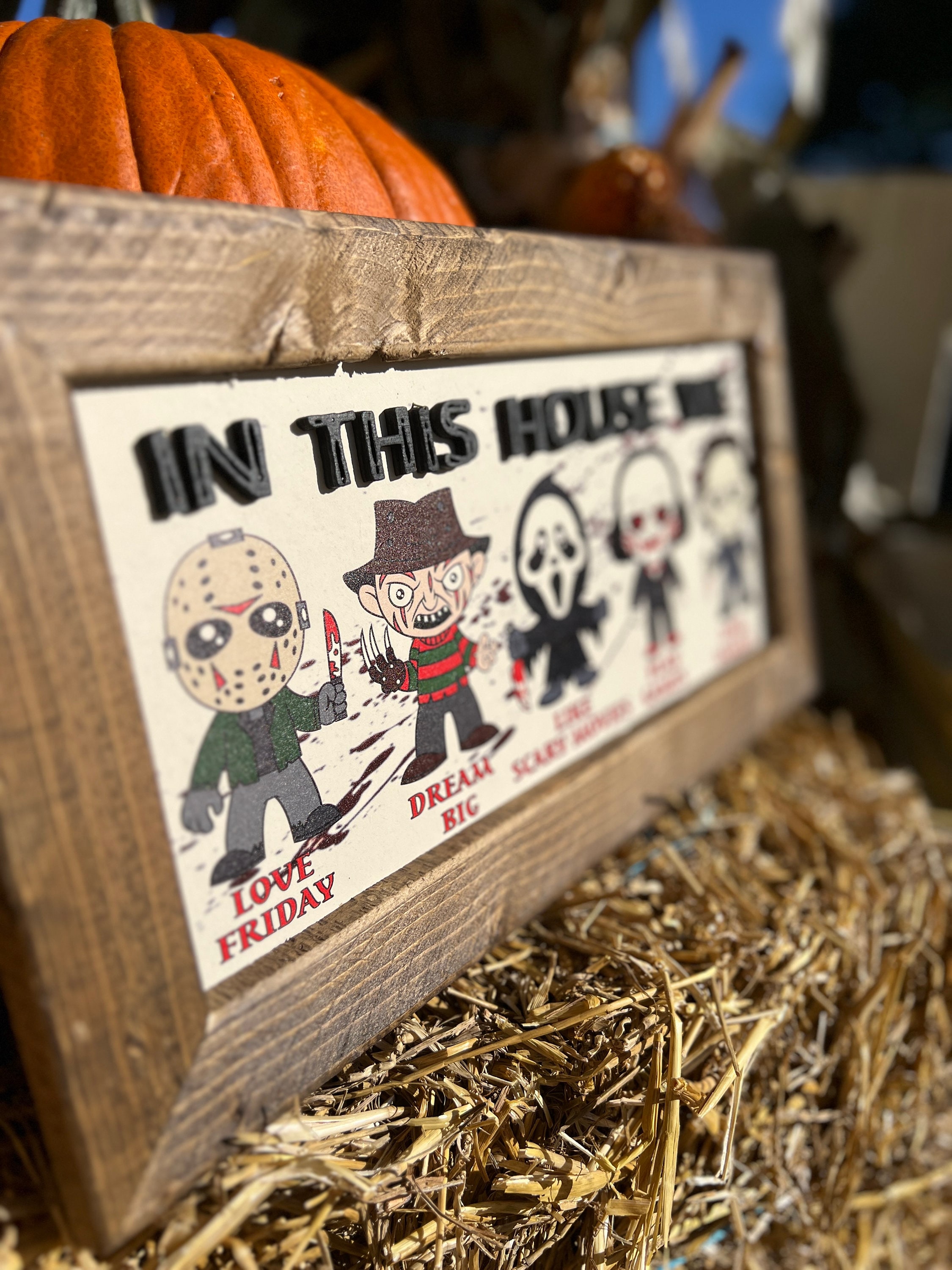 In This House We, Horror Movie, Horror Movie Sign, Cute Halloween ...