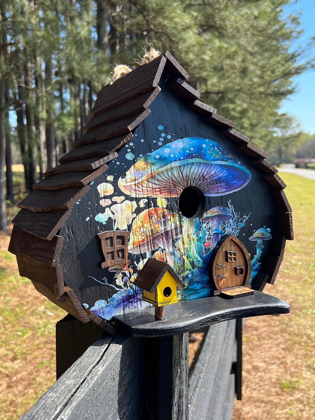 BIRDHOUSE, Funky Birdhouse, Crooked Birdhouse, Unique Birdhouse, Large ...