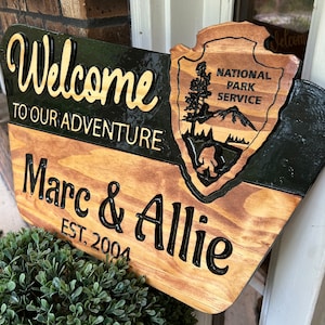 National Park Sign, RV Sign, Camp Sign, Camper Sign, Campground Sign ...