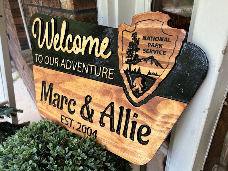 National Park Sign, RV Sign, Camp Sign, Camper Sign, Campground Sign ...