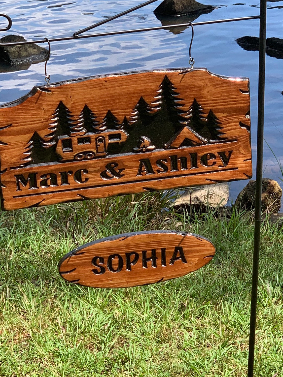 Engraved Camper Sign/ Personalized Camper Sign/ Camper Sign/ - Etsy