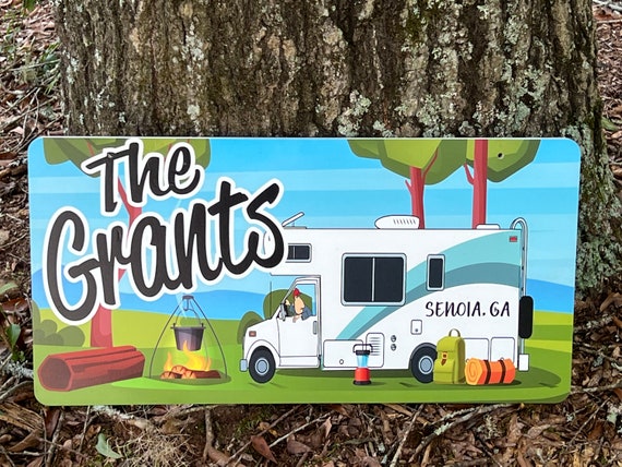 RV Sign Camper Sign Weatherproof Rv Sign Campsite Flag RV - Etsy