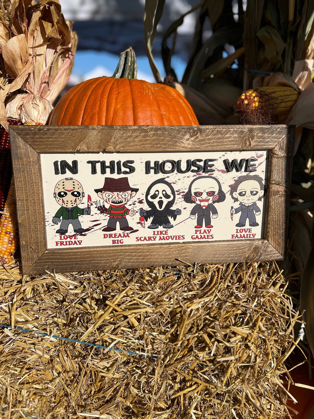 In This House We, Horror Movie, Horror Movie Sign, Cute Halloween ...