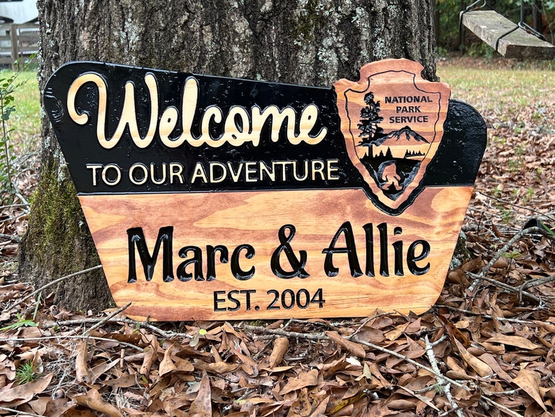 National Park Sign, RV Sign, Camp Sign, Camper Sign, Campground Sign ...