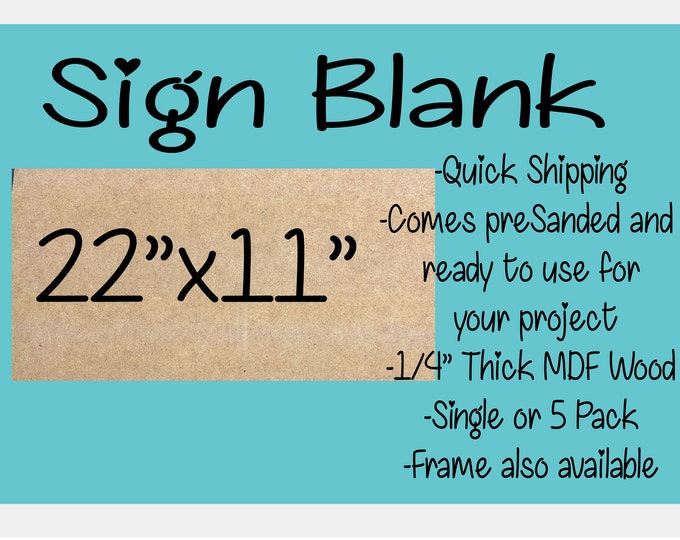 Rectangular Sign Board Cutout, Laser Cut Wood, Any Size, A237 - Etsy