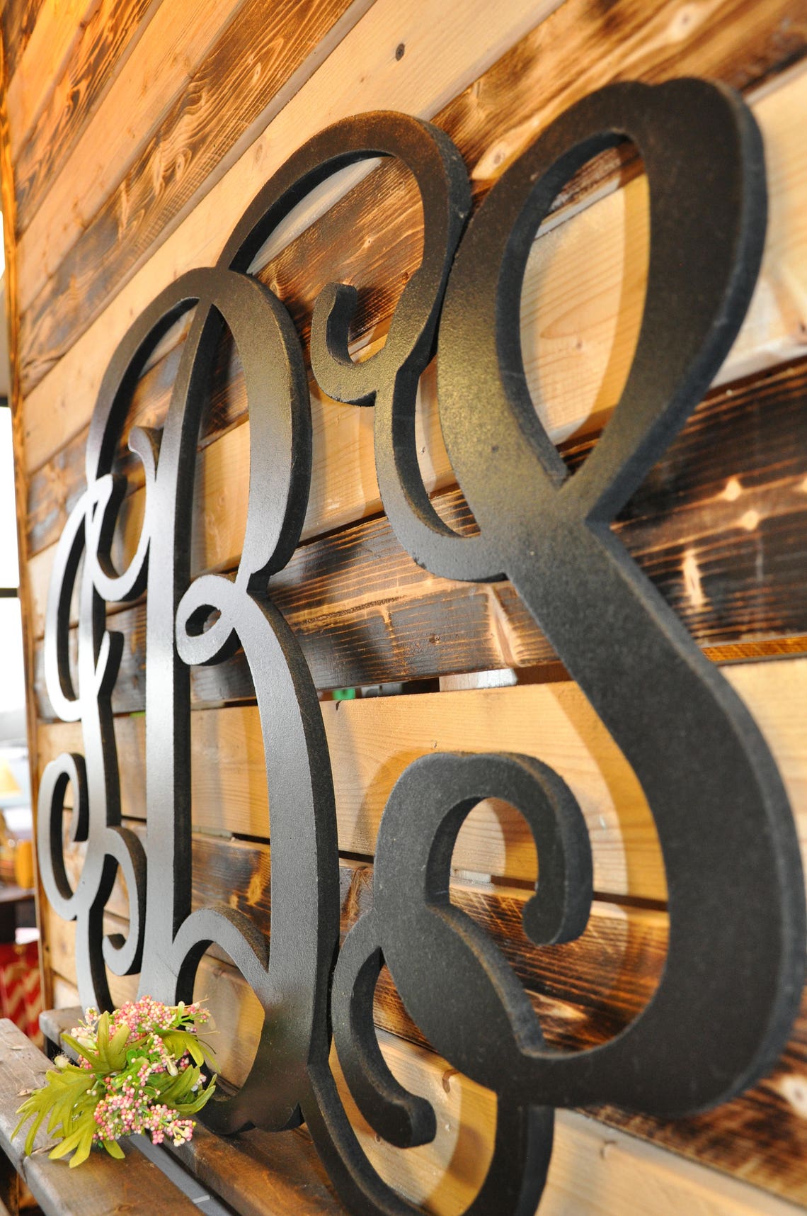 Monogram Wooden Sign Wedding Sign Nursery Sign - Etsy