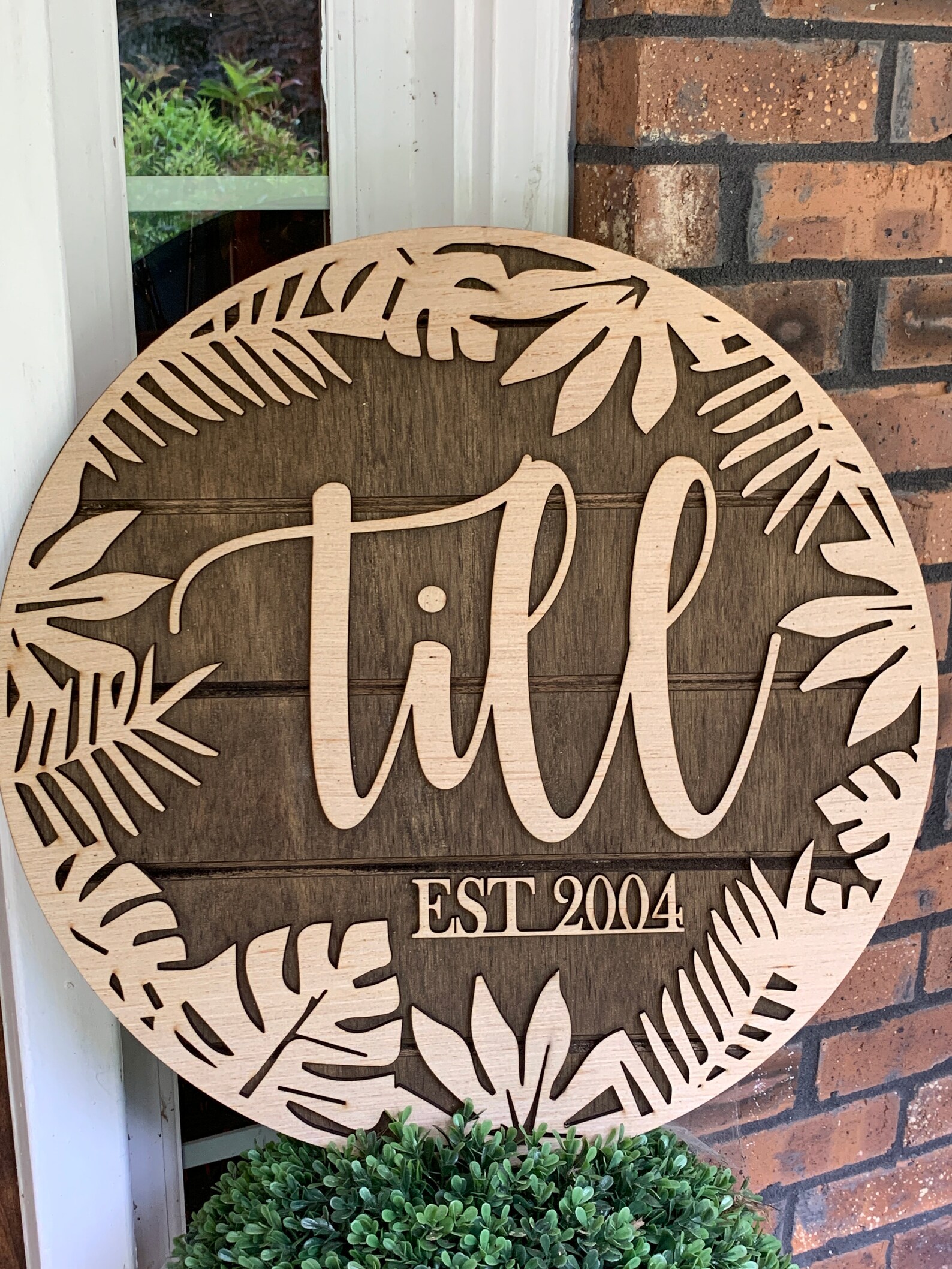 Tropical Name Sign Beach House Sign Personalized Sign | Etsy