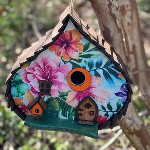 BIRDHOUSE, Funky Birdhouse, Crooked Birdhouse, Unique Birdhouse, Large ...