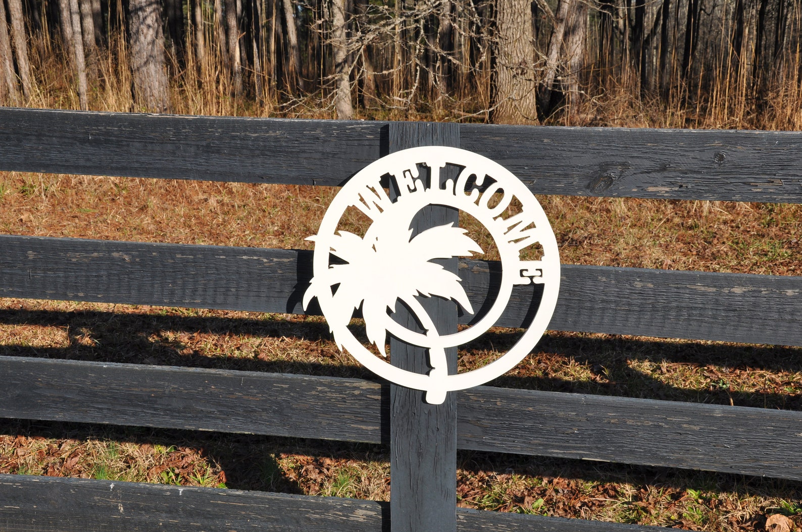 Palm Tree Welcome Sign Welcome Sign Beach Welcome Sign - Etsy