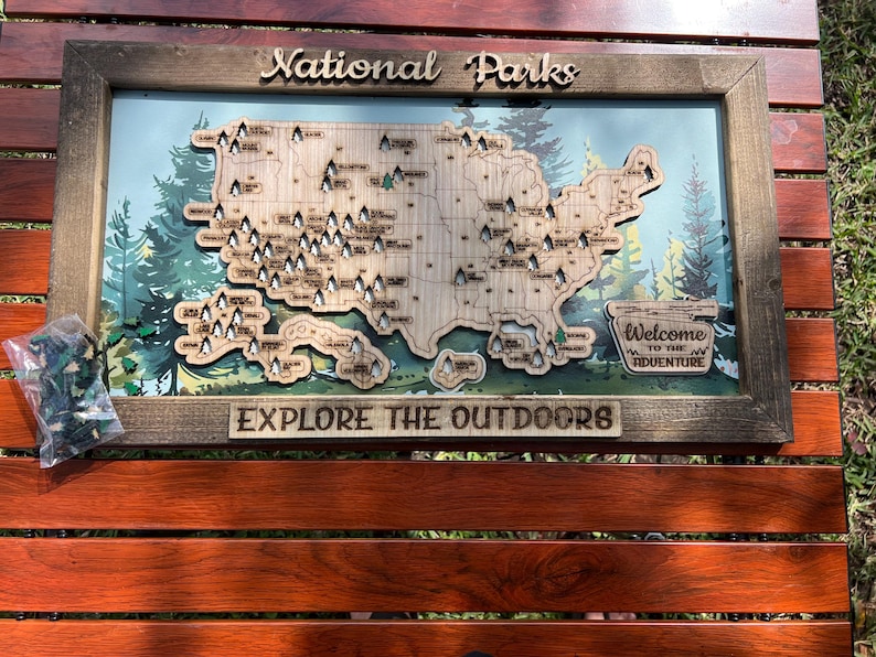 National Parks Map, National Parks Travel Map, Camping Map,parks Map ...