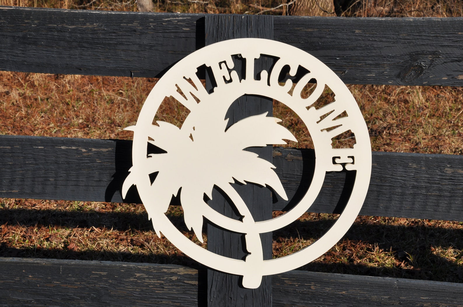 Palm Tree Welcome Sign Welcome Sign Beach Welcome Sign | Etsy