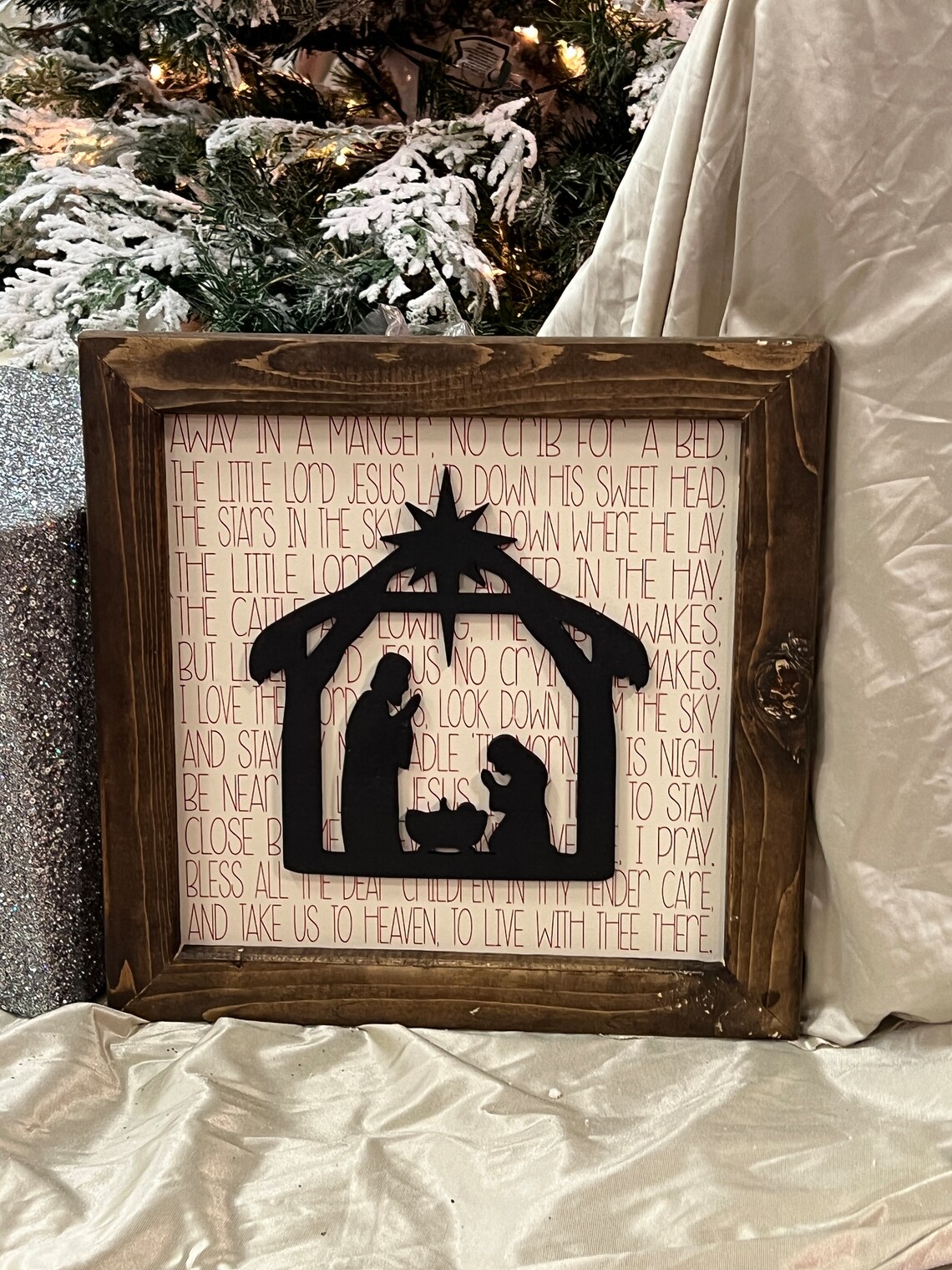 Nativity Sign Manger Sign Christmas Sign Decor Christmas - Etsy