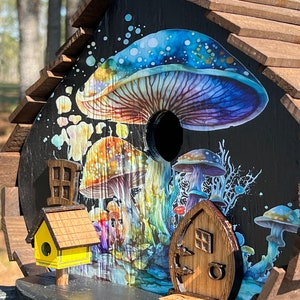 BIRDHOUSE, Funky Birdhouse, Crooked Birdhouse, Unique Birdhouse, Large ...