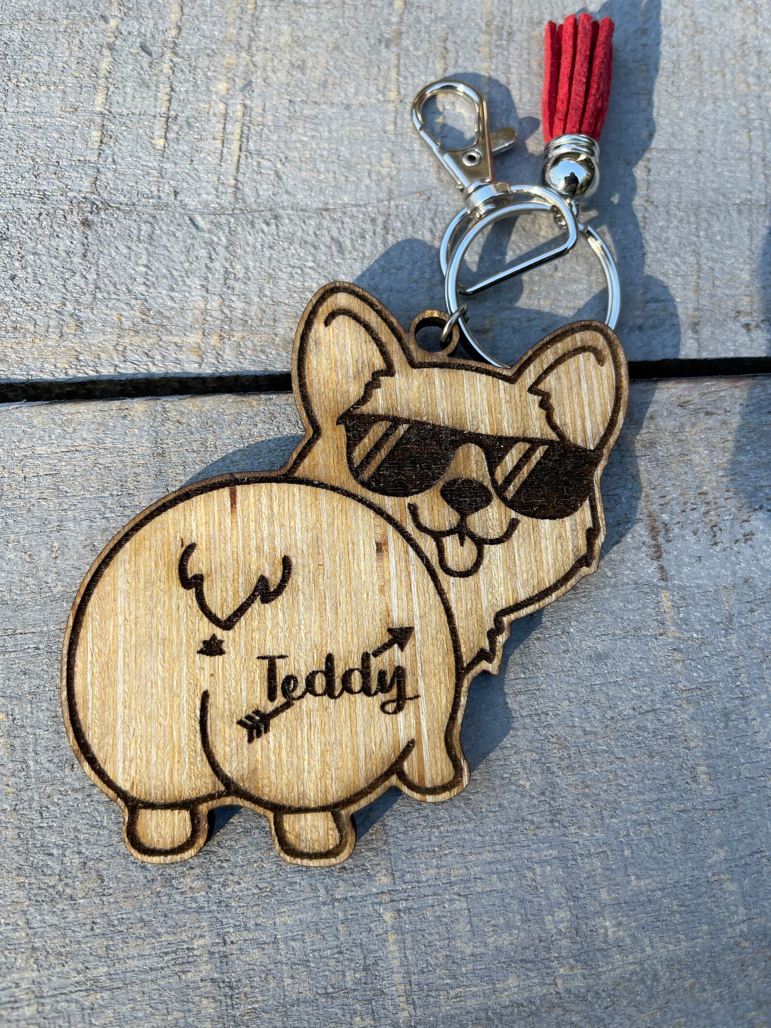Corgi Keychain Personalized Corgi Gift Corgi Mom | Etsy