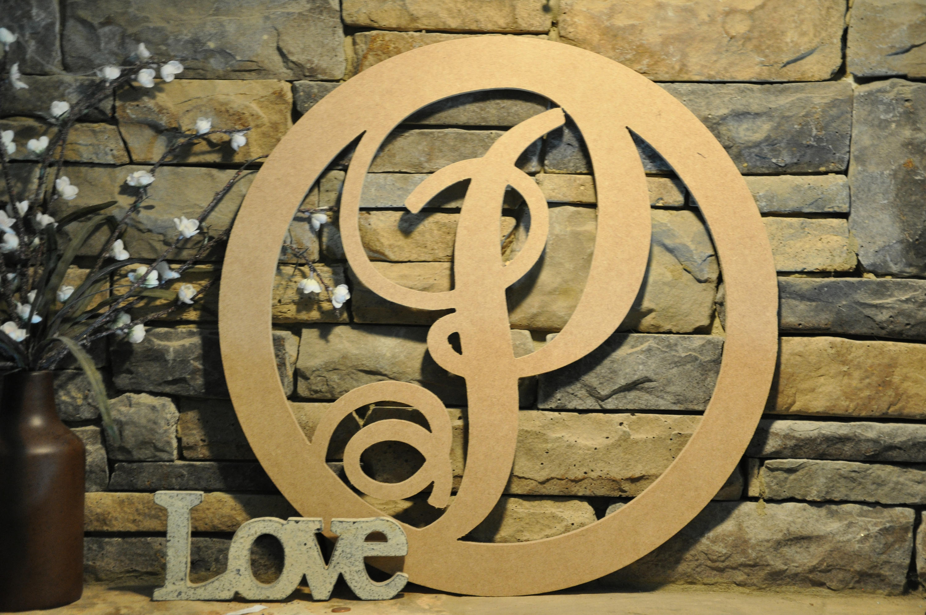 Letter for Front Door Door Wreath Monogram Letter Sign | Etsy