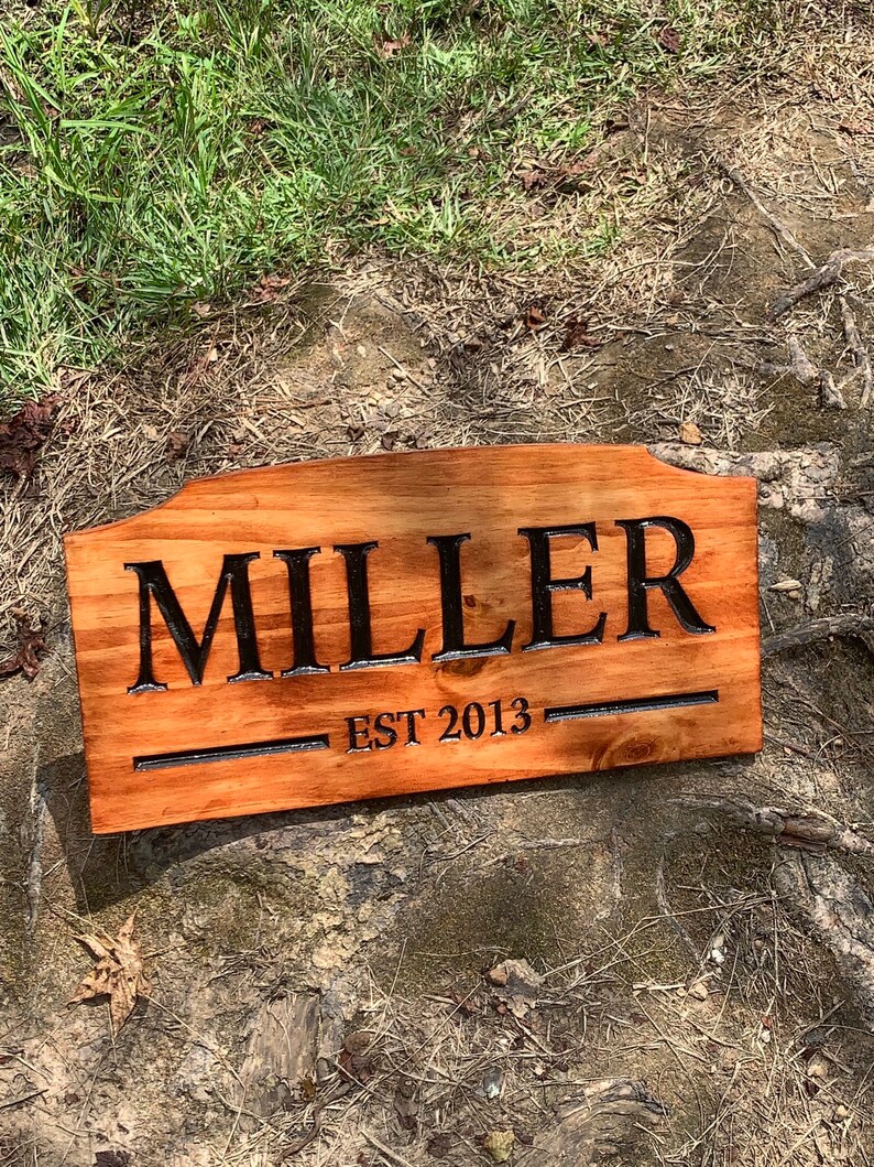 Engraved Personalized Sign/ Personalized Name Sign/ Last Name Sign ...