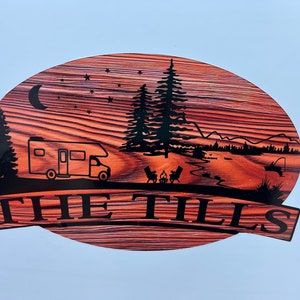 RV Sign, Camper Sign, Engraved Rv Sign, Campsite Flag, RV Flag Hanging ...