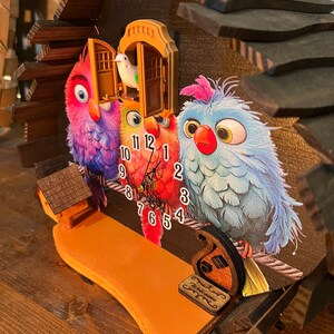 Cuckoo Clock, Unique Cuckoo Clock, Tree of Life Decor, Clock, Unique ...