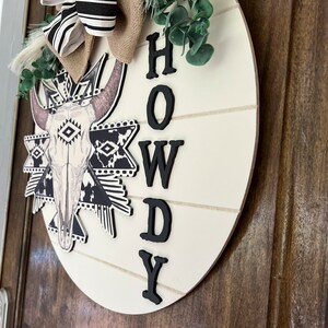 Western Steerhead Aztec Sign, Aztec Door Sign, Western Door Sign, Howdy ...