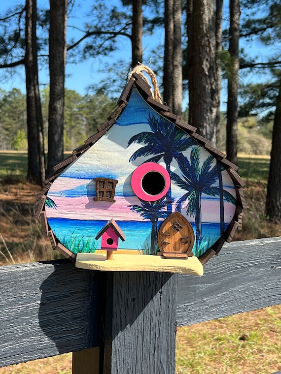 Unique Birdhouses Amazon.com: YHKHAR Birdhouse, Crooked Birdhouse,