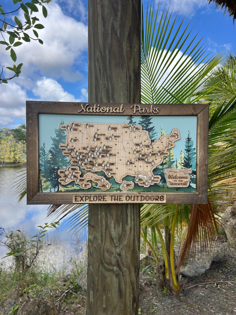National Parks Map, National Parks Travel Map, Camping Map,parks Map ...