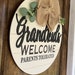 Grandkids Welcome Sign, Funny Grandparents Sign, Grandparents Door Sign ...