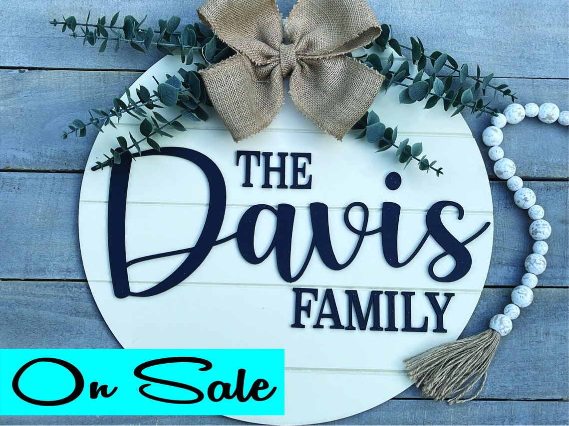 Last Name Sign Front Door Sign Family Name Sign Established - Etsy