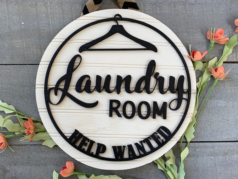 Señal de lavandería letrero de lavandería divertida | Etsy