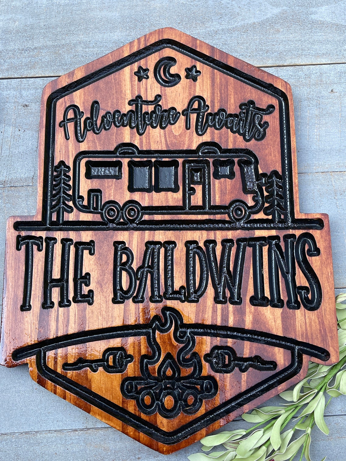 Camper Sign RV Sign Engraved Rv Sign Campsite Flag RV Flag | Etsy