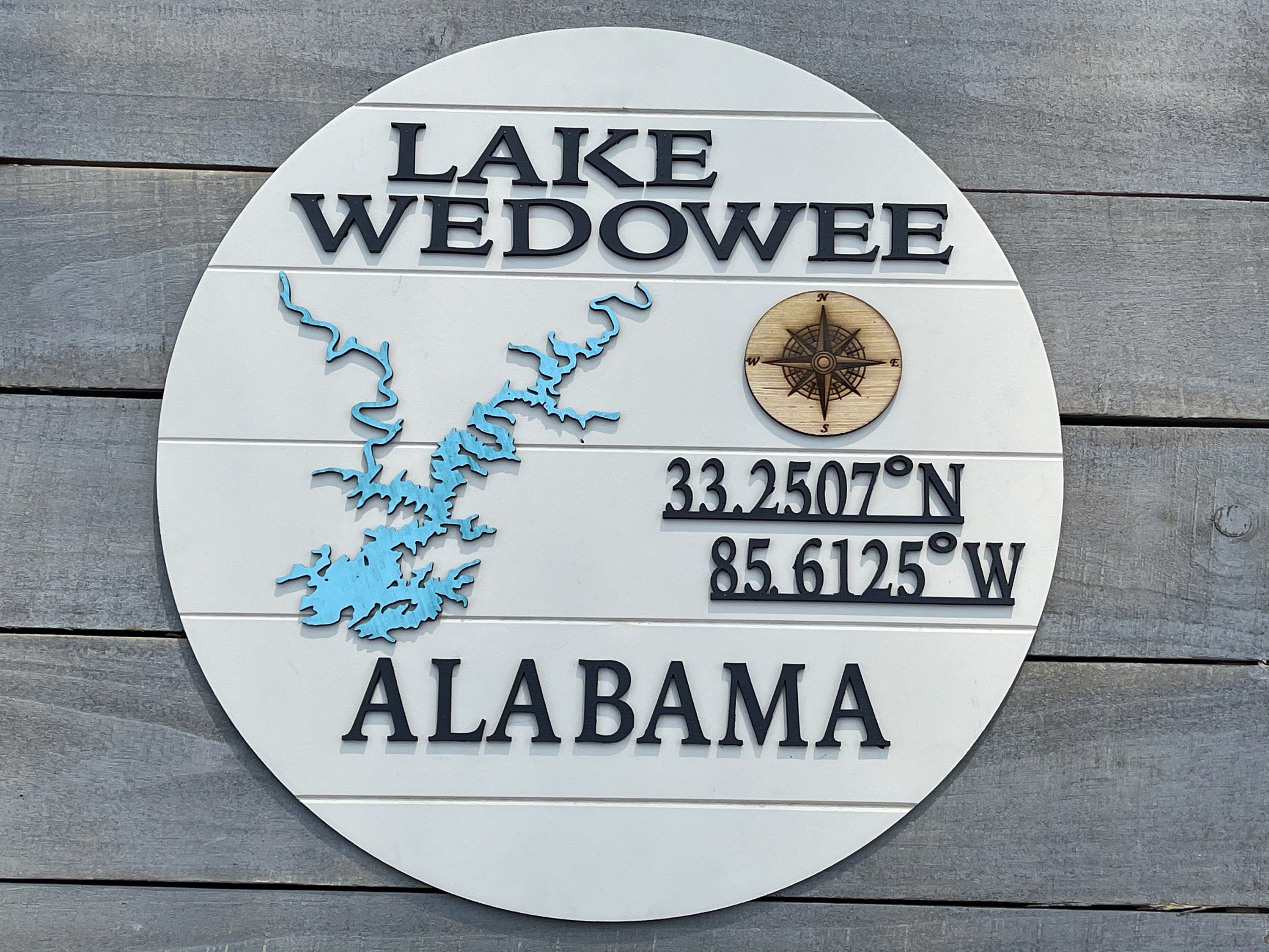 Lake Sign Lake Map Sign Personalized Lake Sign Coordinates | Etsy