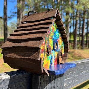 BIRDHOUSE, Funky Birdhouse, Crooked Birdhouse, Unique Birdhouse, Large ...