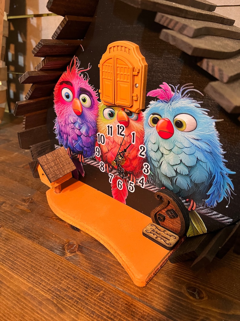 Cuckoo Clock, Unique Cuckoo Clock, Tree of Life Decor, Clock, Unique ...