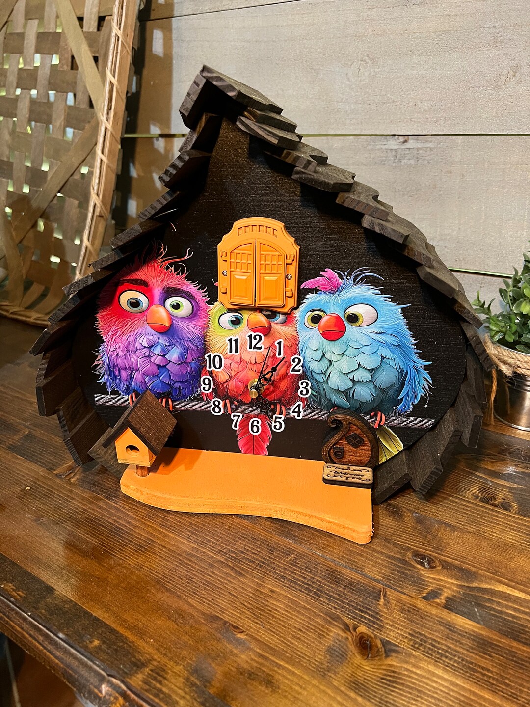 Cuckoo Clock, Unique Cuckoo Clock, Tree of Life Decor, Clock, Unique ...