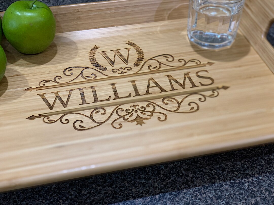 Personalized Serving Tray - Engraved Butler Tray - Hostess Gift ...